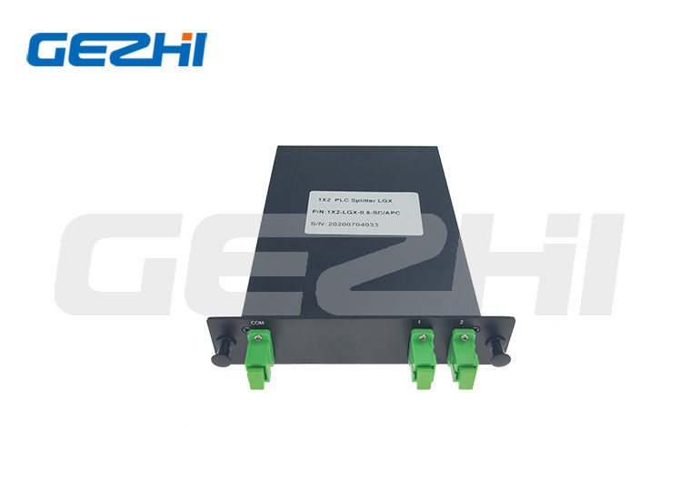 LGX Cassette Type FTTH PLC Splitter 1x2 Fiber Optic ABS Box PLC Splitter