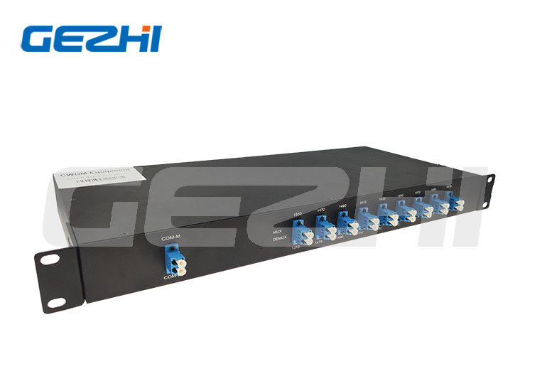 1U Chassis Rackmount 1470-1610nm Fiber Multiplexer 8ch CWDM Mux/Demux ...