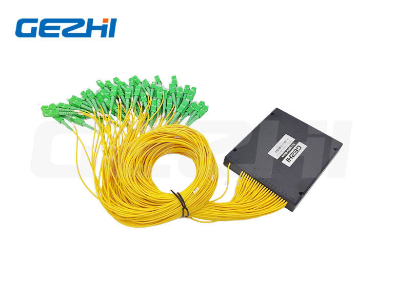 1X64 PLC Splitter Fiber Optic Passive Components With ABS Cassette Type