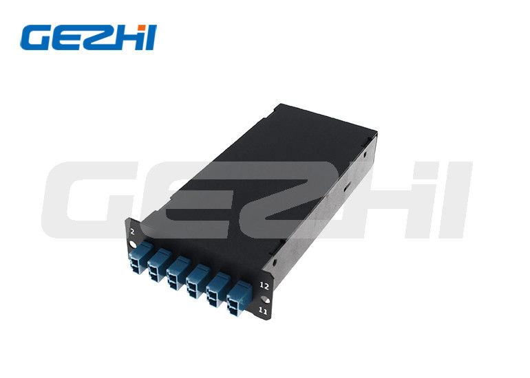 12 Core LC Fiber Optic Lgx Cassettes FTTH Fiber Optic Indoor Fiber ...