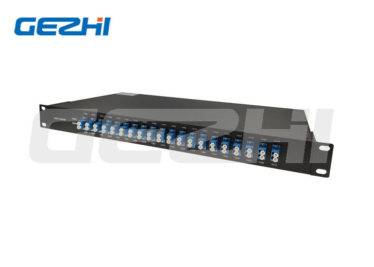 1x8 DWDM Passive DWDM Mux Transport LC UPC Adaptor In 19" 1U