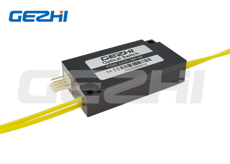 4 Pins 2x2A Opto Mechanical Optical Switches In Aluminum Black Box