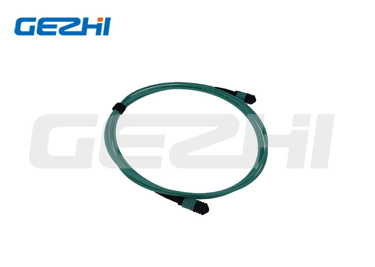 3.0mm Simplex Fiber Optic Patch Cord OM3 LC LC Aqua 1m Multimode