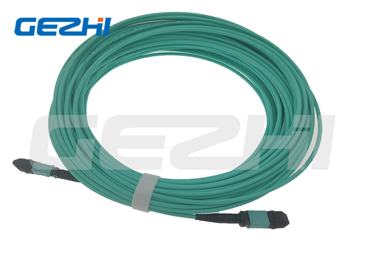 MPO OM3 MTP/MPO 12 Strand Multimode Fiber Optic Cable Patch Cord