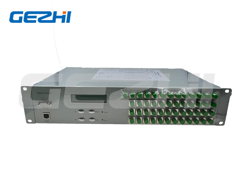 High Stability FSW 1x48 Fiber Optical Switch 19inch 2U Rackmount 1260 ...