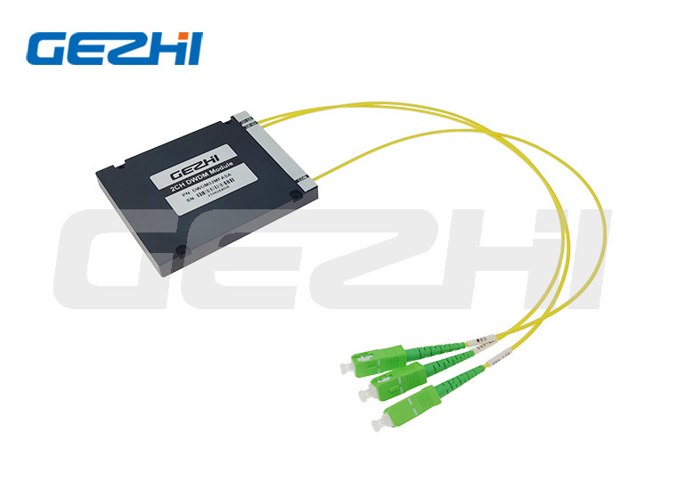 16 Channels 100Ghz DWDM Mux Demux Module ITU-T Grid LC UPC Connectors